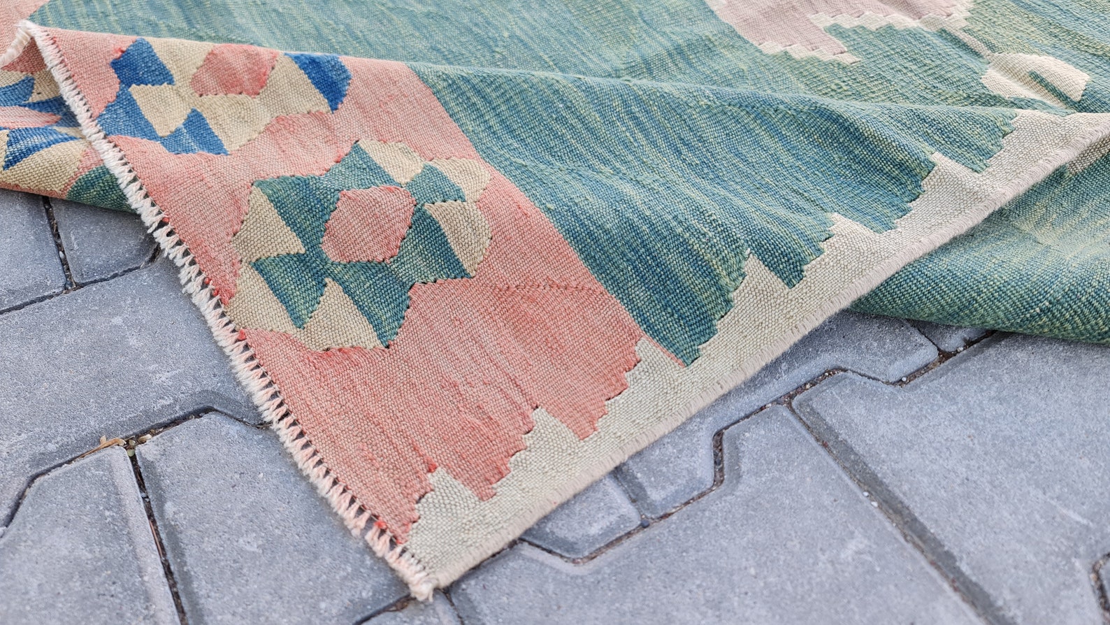 Ethnic Rug Green Rugs Small Kilims Authentic Rug Oriental - Etsy