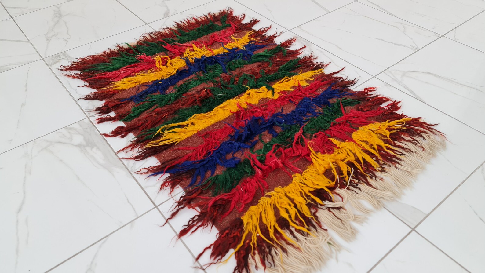 Colorful Rug Striped Rug Rainbow Rugs Small Rug Ethnic | Etsy