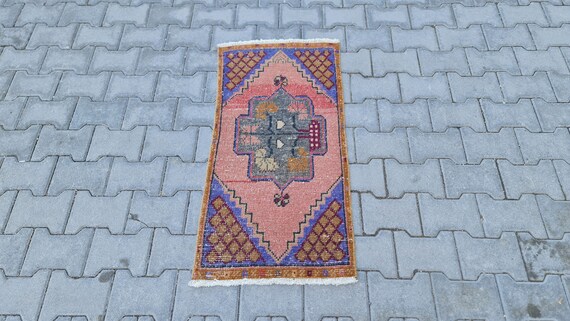 Blue Pink Rug Gift Rug Welcome Rug Oushak Rug Turkish Rug | Etsy