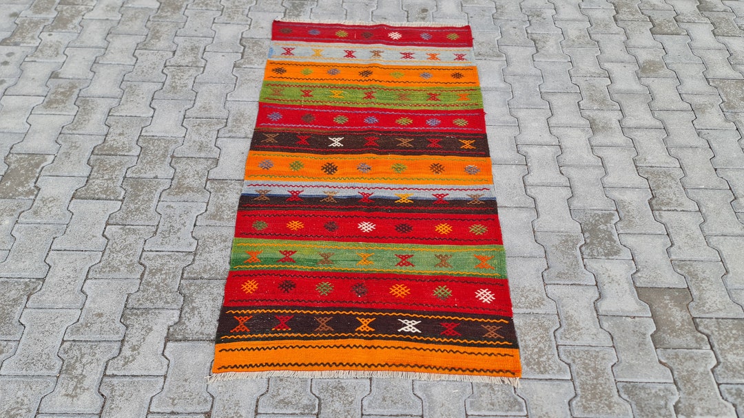 Tribal Rug, Nomad Rug, Colorful Rug, Rainbow Rug, Ethnic Rug, Eclectic ...
