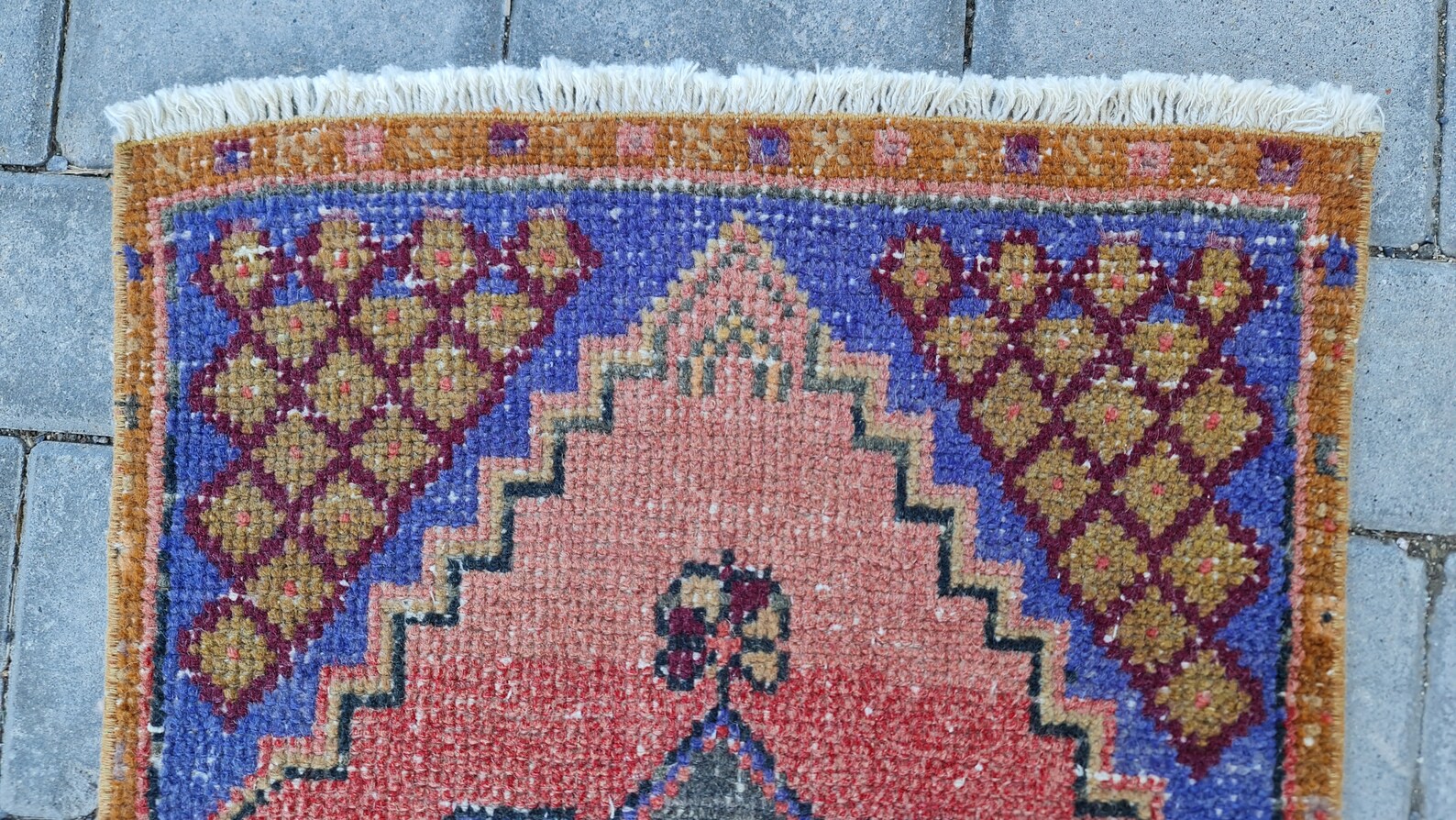Blue Pink Rug Gift Rug Welcome Rug Oushak Rug Turkish Rug - Etsy