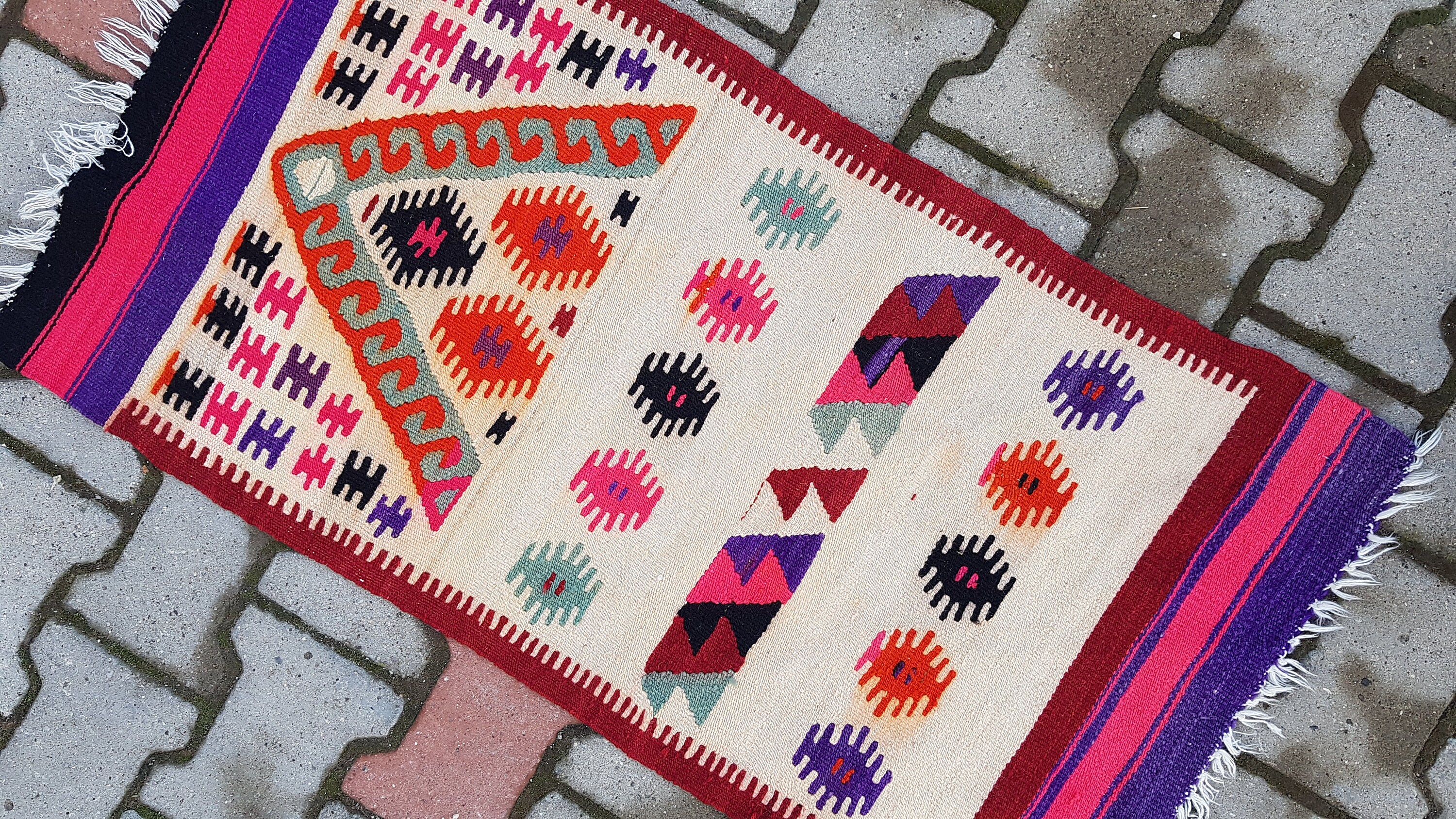 Welcome Rug Oushak Rug Turkish Rug Vintage Rug Colorful | Etsy