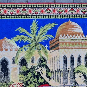 Area Rug 4x5, Vintage Rug 4x5, Office Rug, Art Wall Rug, Paint Kilim ...