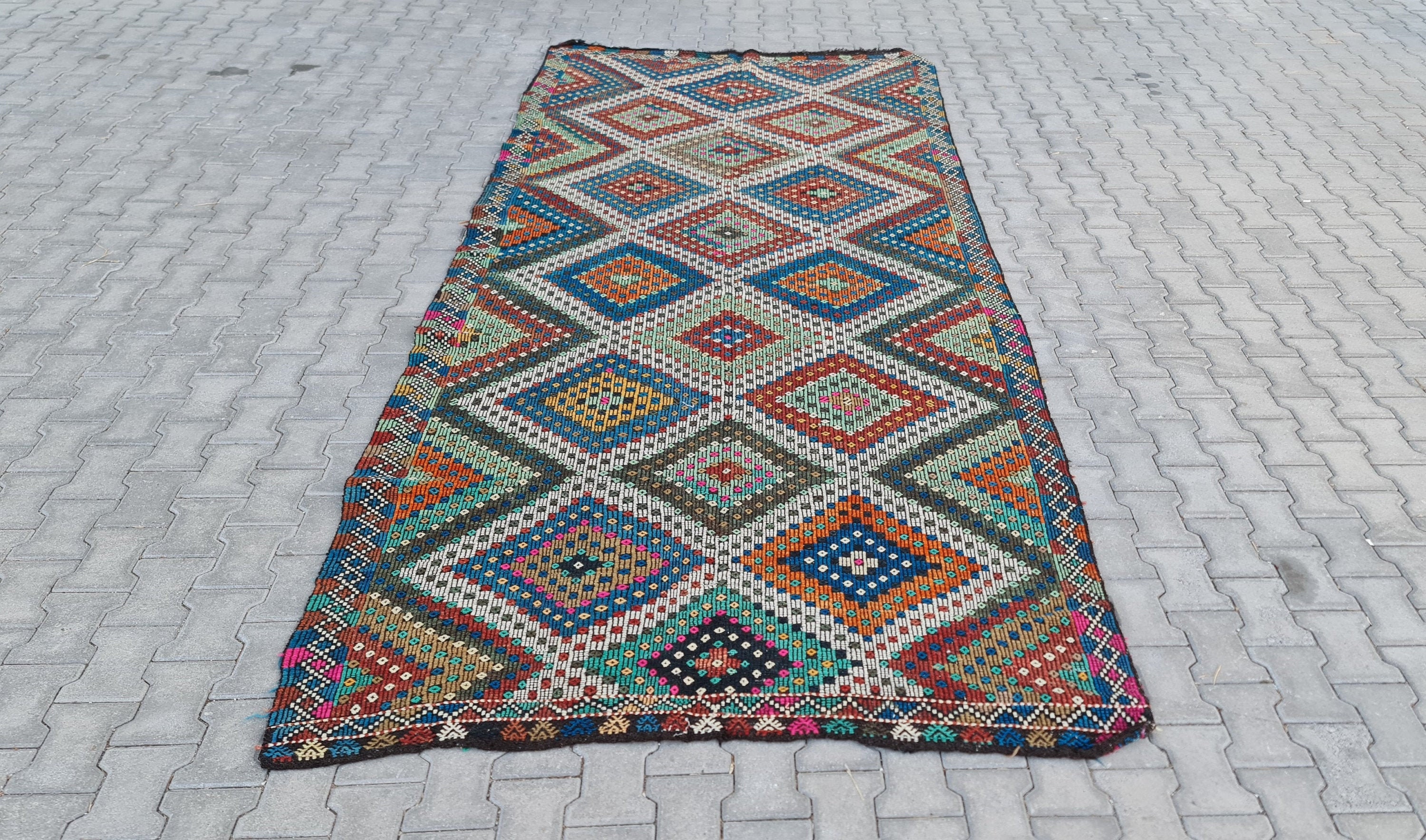 Geometric Rug Ethnic Rug Area Rug Living Room Rug Eclectic | Etsy