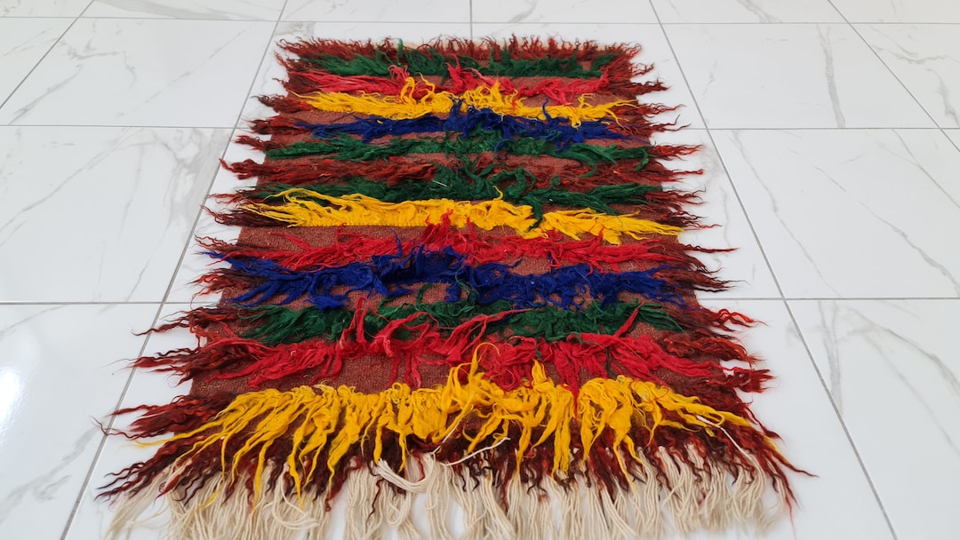 Colorful Rug Striped Rug Rainbow Rugs Small Rug Ethnic - Etsy