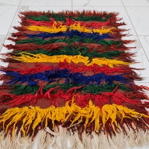 Colorful Rug Striped Rug Rainbow Rugs Small Rug Ethnic - Etsy