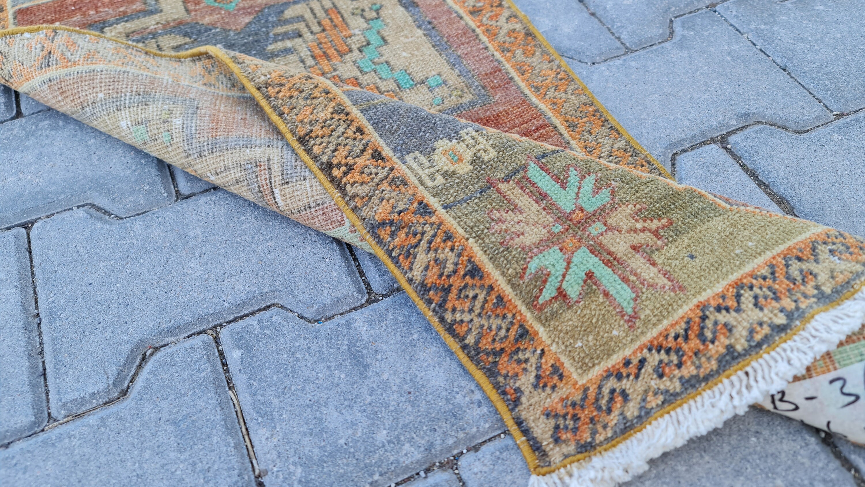 Small Kilim Welcome Rug Oushak Rug Turkish Rug Bath Math - Etsy