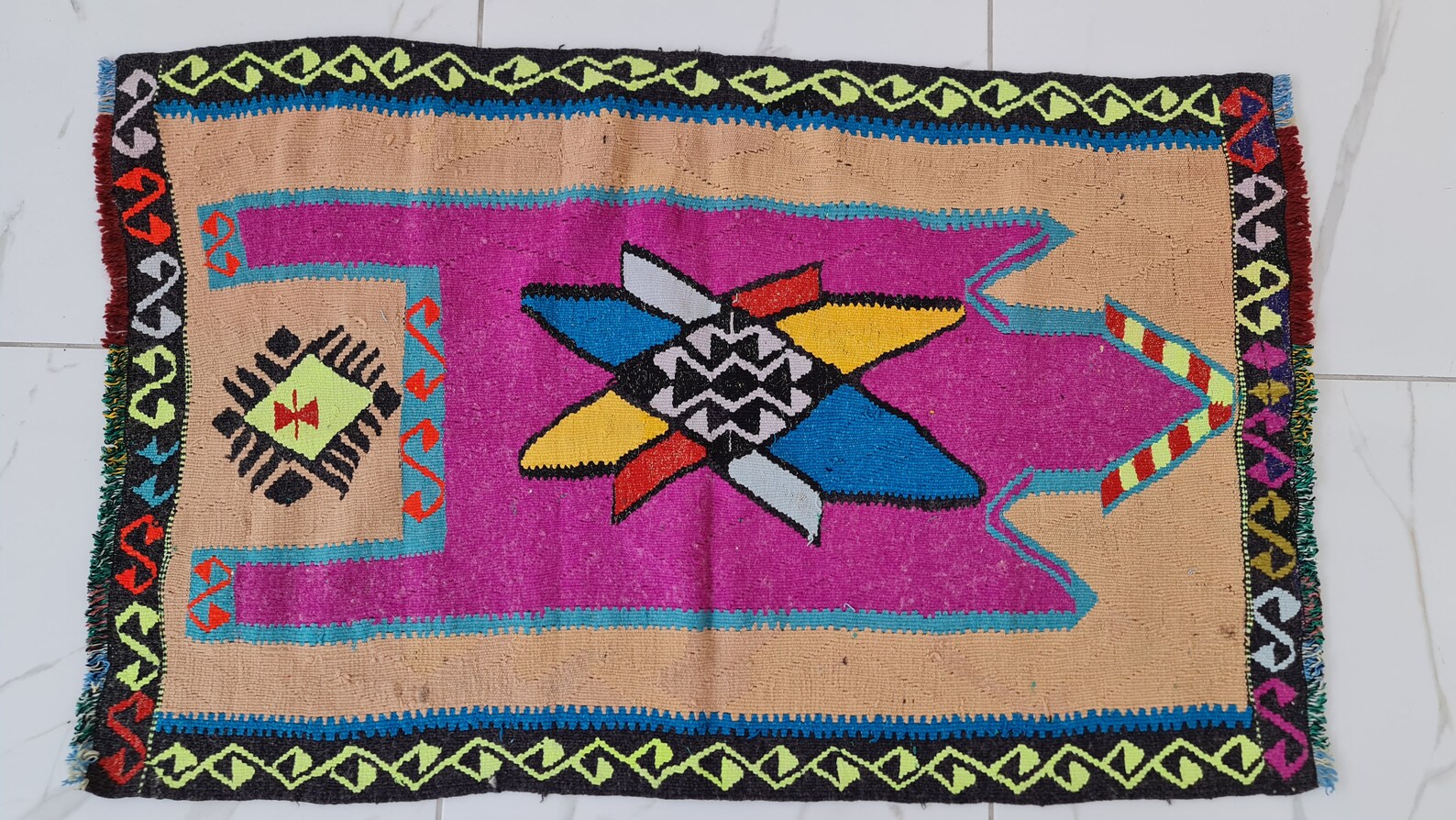 3x4 Rug Small Rug Entry Way Rug Door Mats Turkish Rug - Etsy