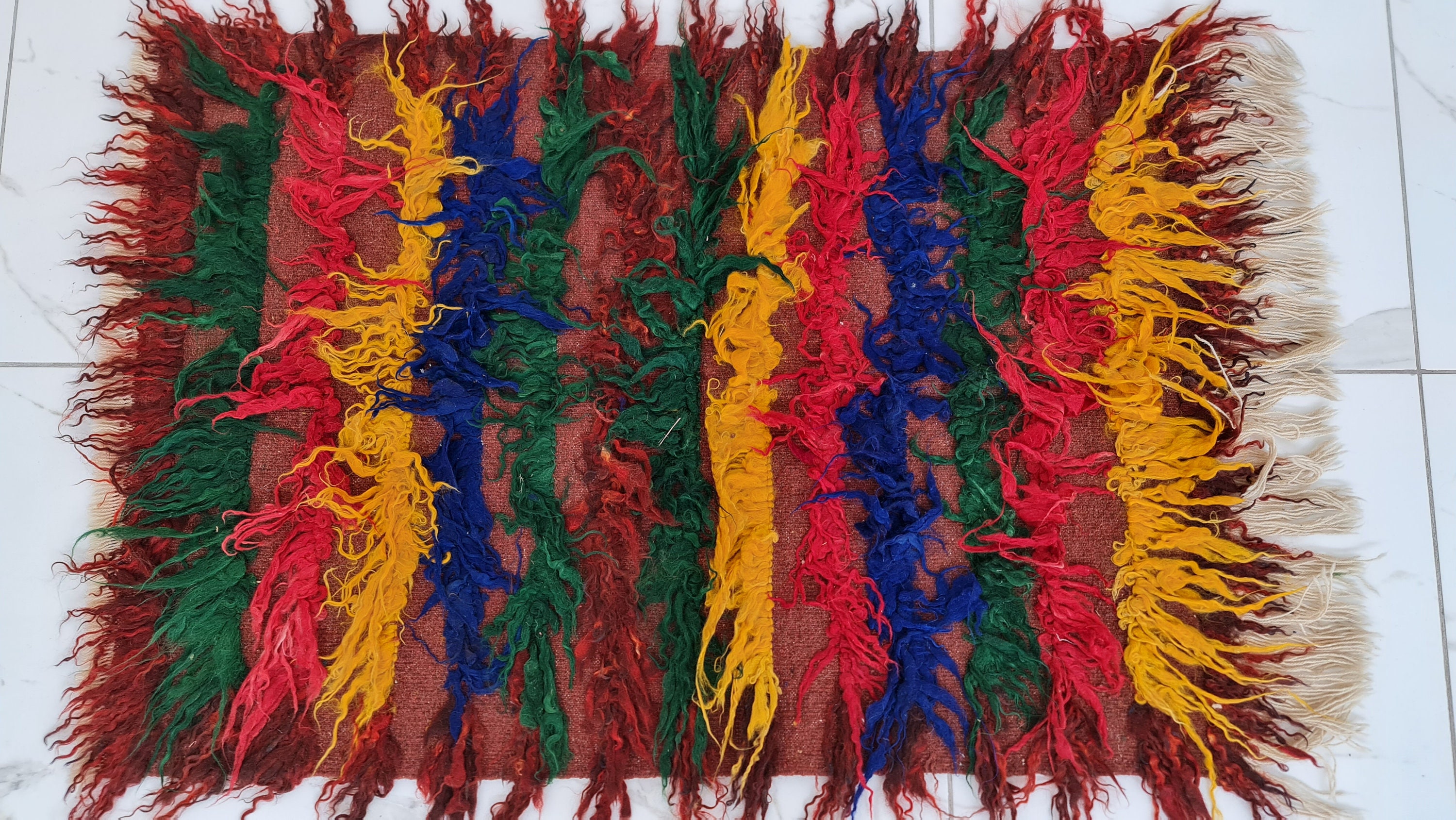 Colorful Rug Striped Rug Rainbow Rugs Small Rug Ethnic - Etsy