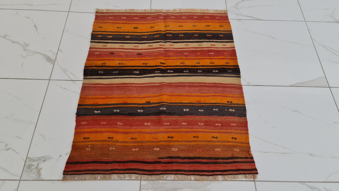 3x4 Rug, Welcome Rugs, Entryway Rug, Small Rug 3x4, Wool Rug, Wool ...