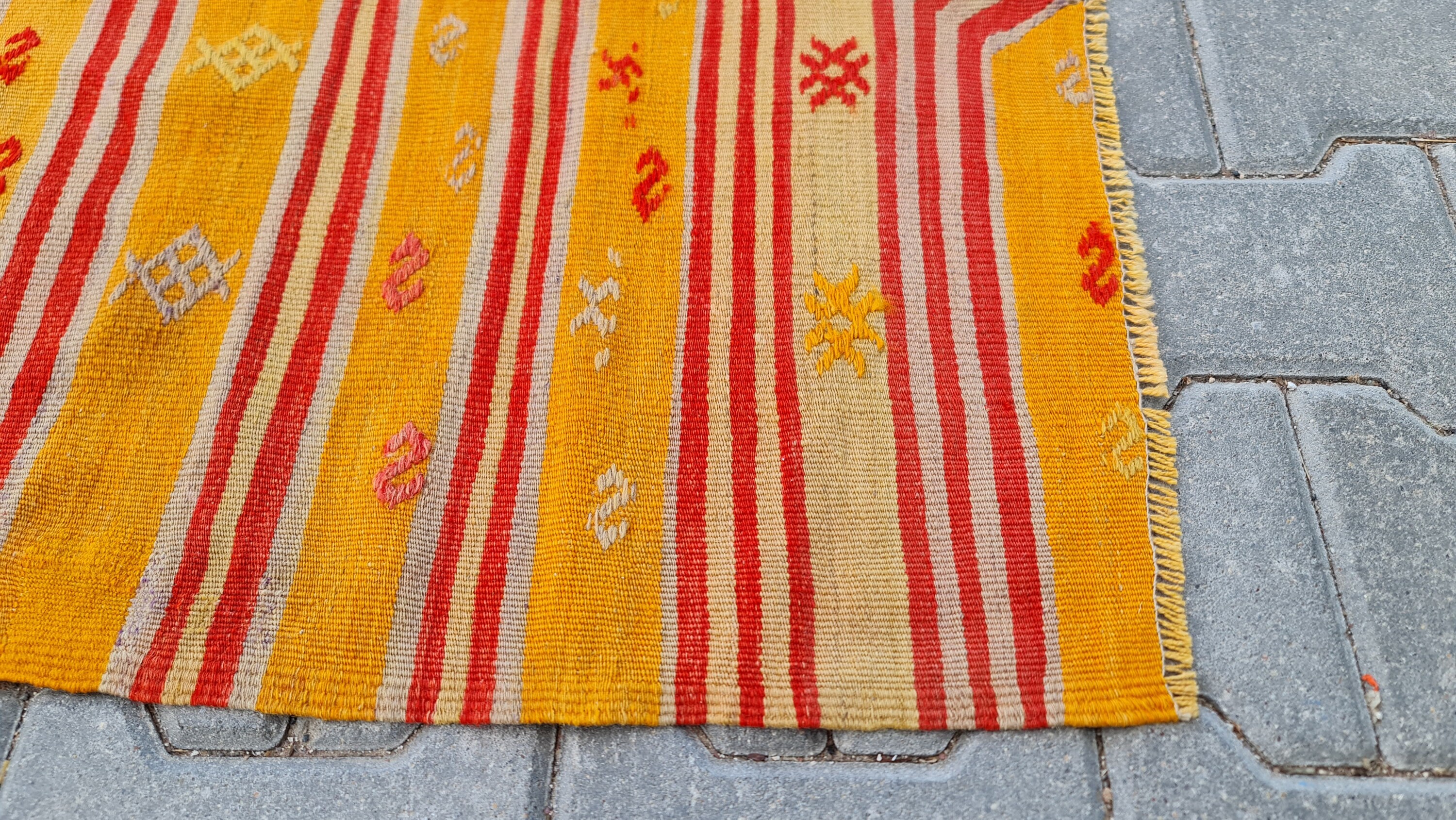 Ethnic Rug Small yellow Rug authentic Rug farmhouse rug | Etsy