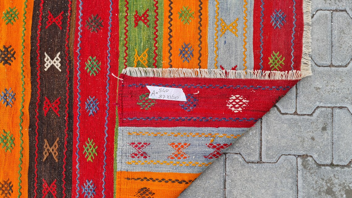 Tribal Rug Nomad Rug Colorful Rug Rainbow Rug Ethnic Rug - Etsy