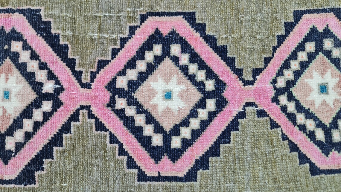 Welcome Rug Oushak Rug bath mat rug Turkish small Rug | Etsy