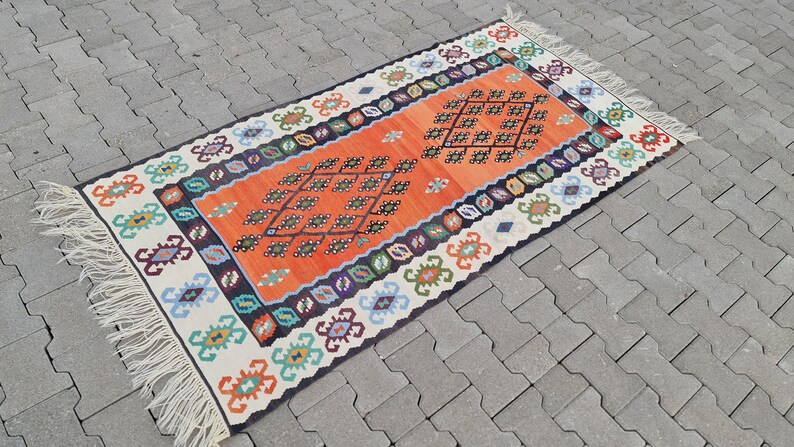 3x6 Rug Colorful Rug Rainbow Rugs Turkish Rug Area Rug - Etsy