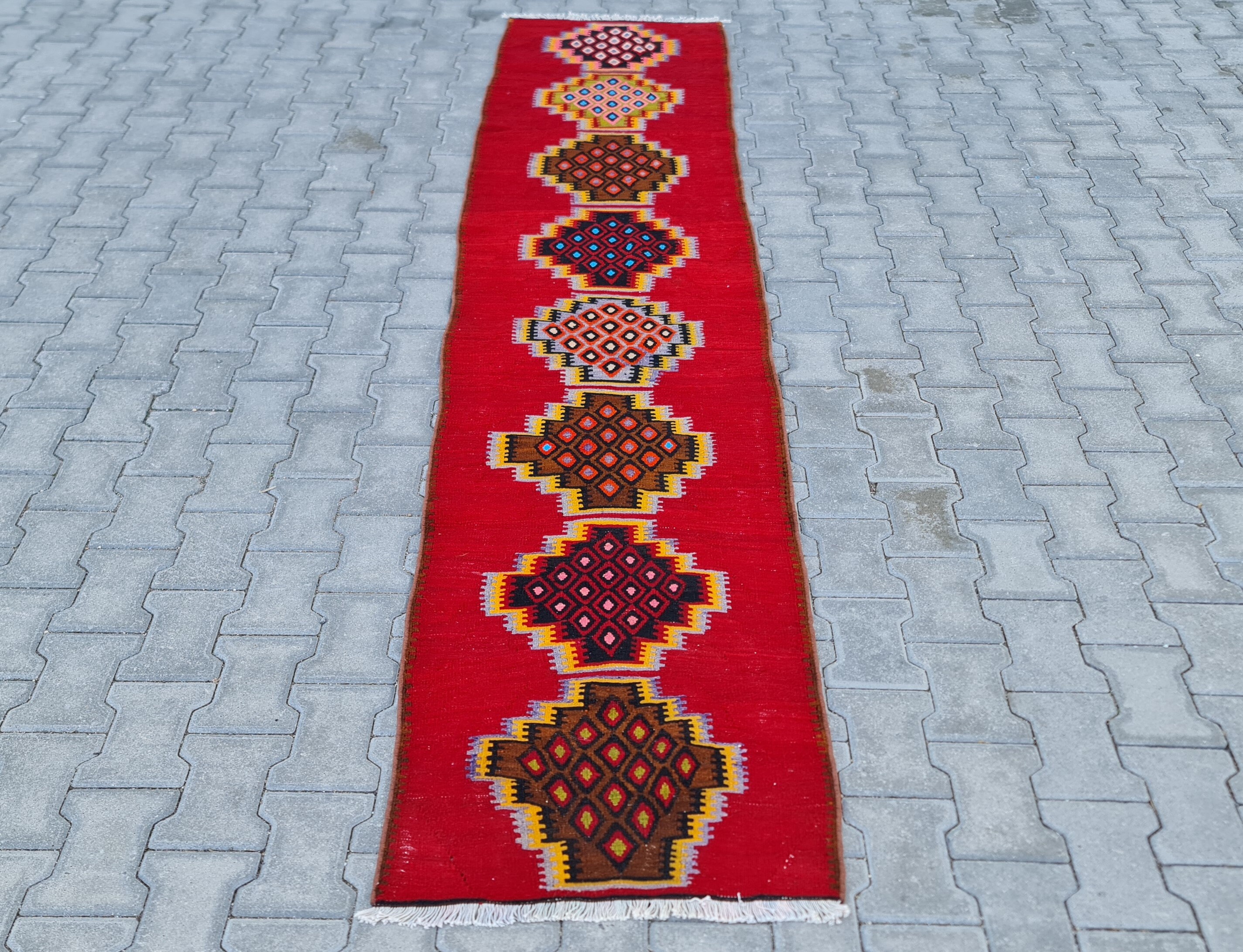 Hallway Rug Dining Rug Runner Rug Turkish Rug Kitchen Red - Etsy