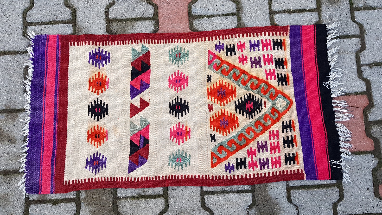 Welcome Rug Oushak Rug Turkish Rug Vintage Rug Colorful | Etsy