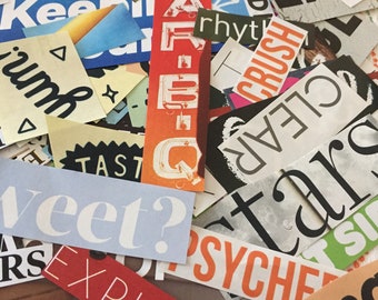 Magazine letters | Etsy