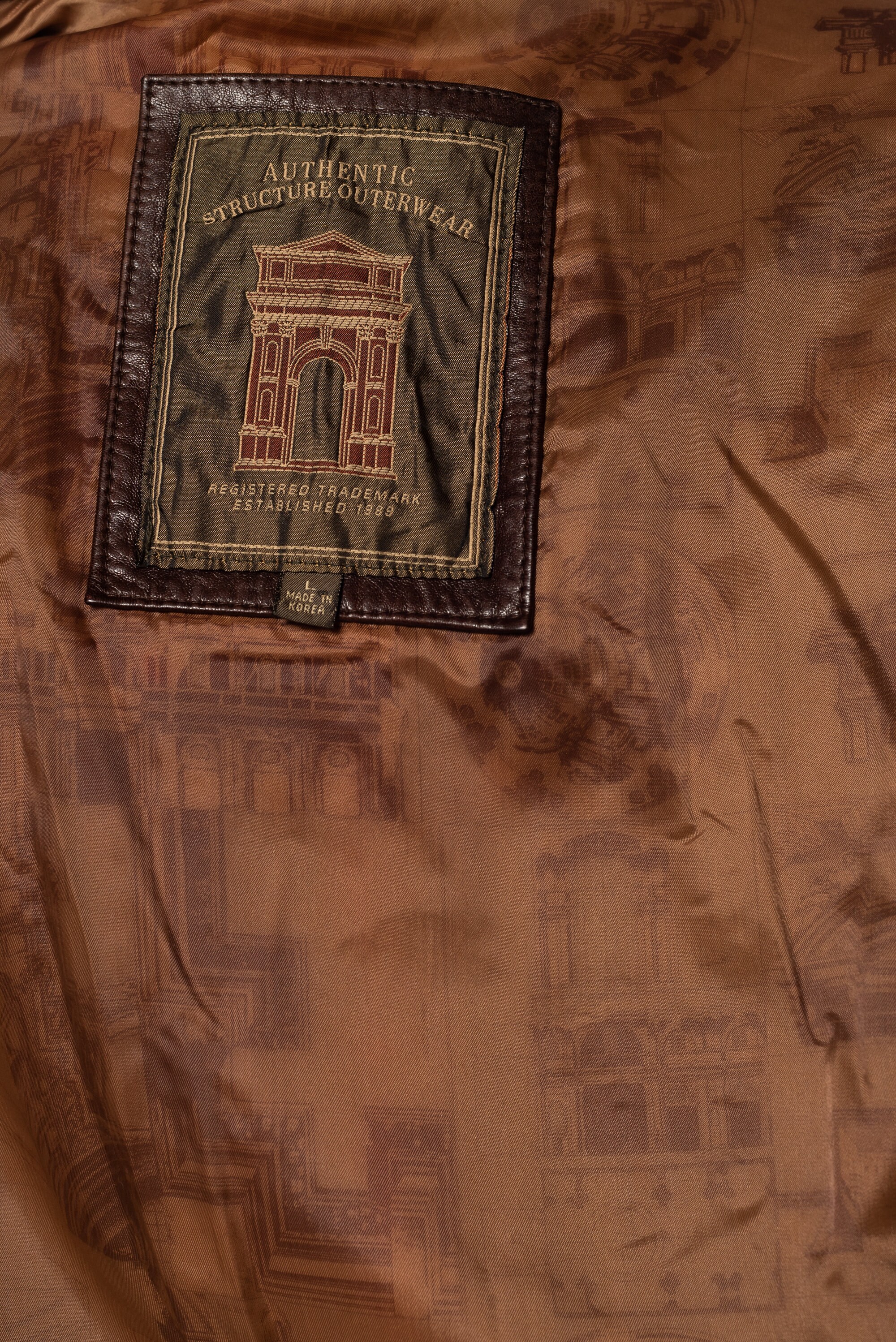 Vintage Structure Leather Bomber Jacket - Etsy