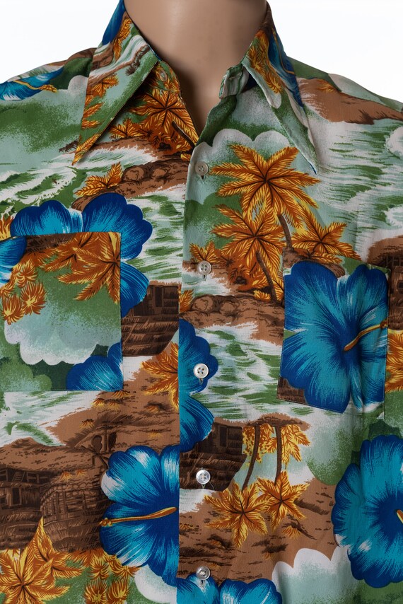 Van Cort Hawaiian Button Down Shirt - Gem