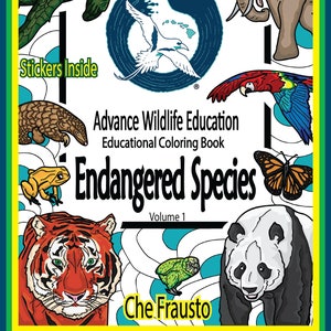 Endangered Wildlife Educational Coloring Book - Etsy