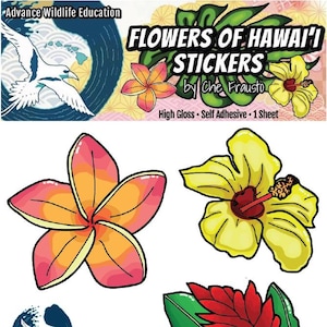 Flowers of Hawai'i Sticker Sheet - Etsy