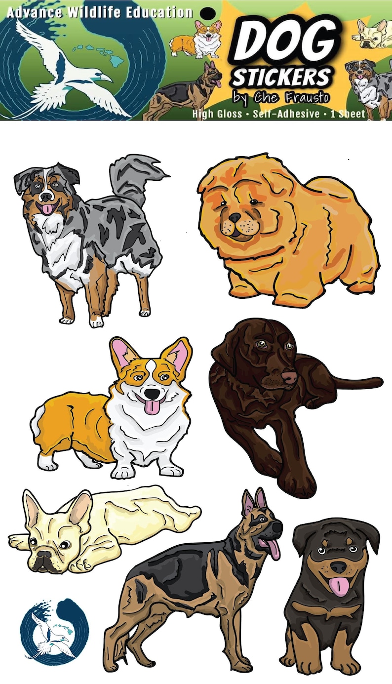Dog Sticker Sheet - Etsy