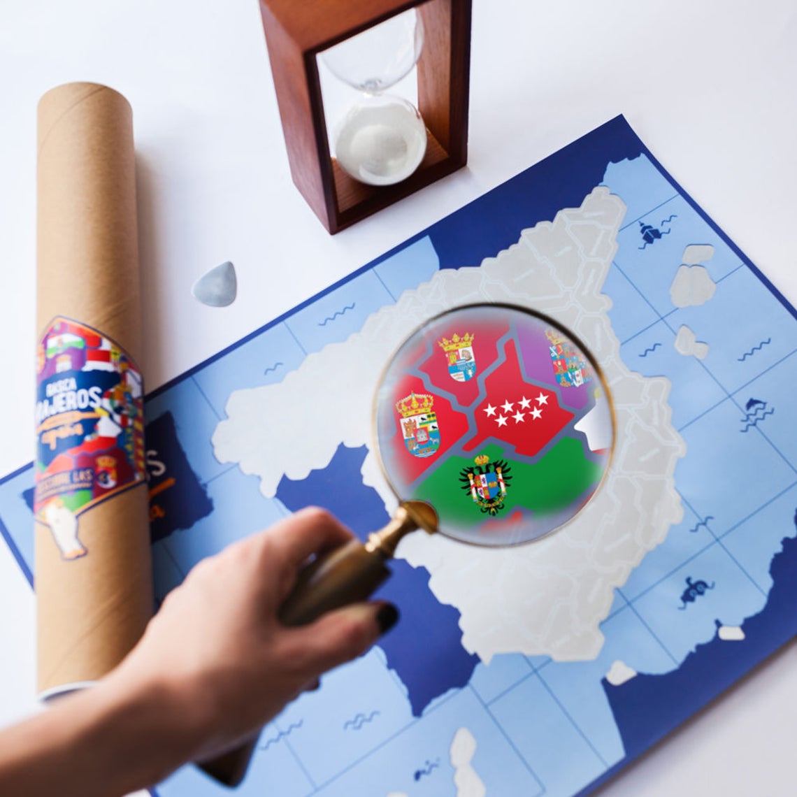 Scratch off Travel Map of Spain / Flags of Spain Version - Etsy