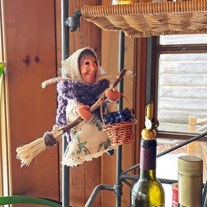 Kitchen Witch Magic Hanging Doll Cottage Good Luck Housewarming Gift ...