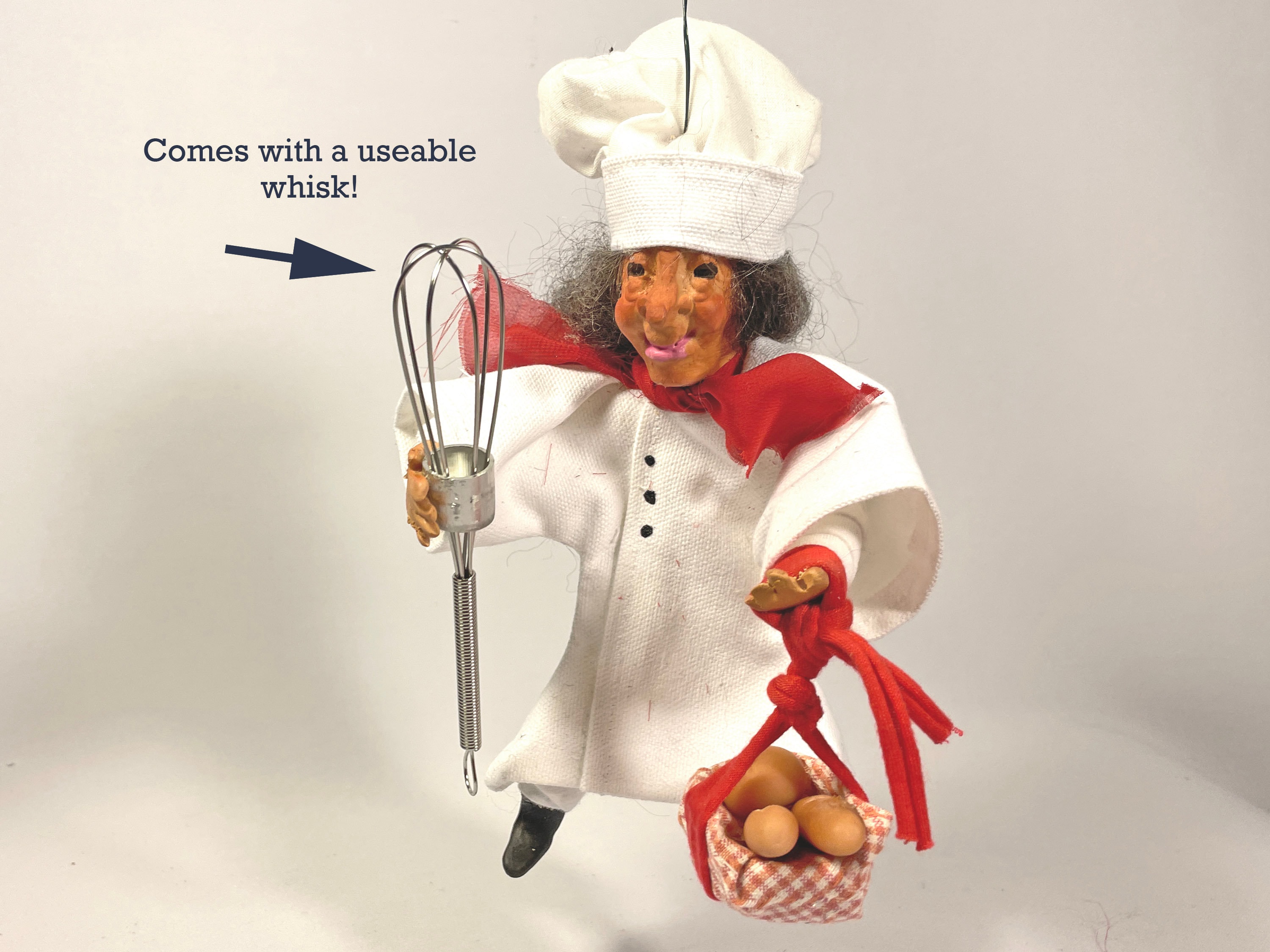 Kitchen Witch Artisan Chef Toque Hygge Free Mini-whisk Magic ...