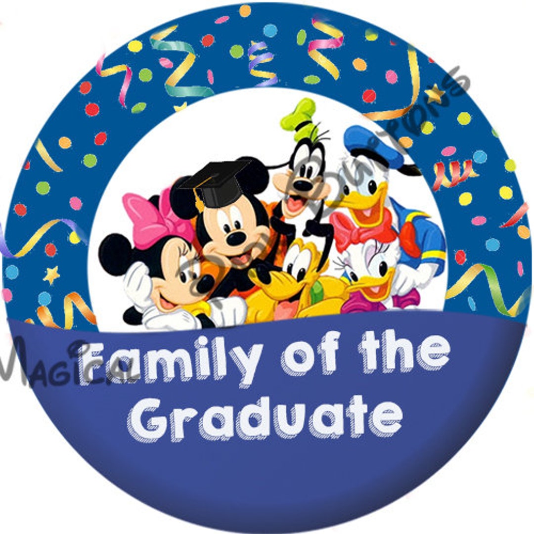 Disney Graduation Buttons- Mickey Graduation Buttons-disney Park ...