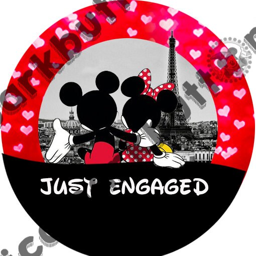 Just Engaged Pins-just Engaged Disney Buttons-just Engaged | Etsy