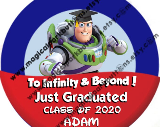 Class of 2022-disney Graduation Buttons Buzz Graduation Buttons-disney ...