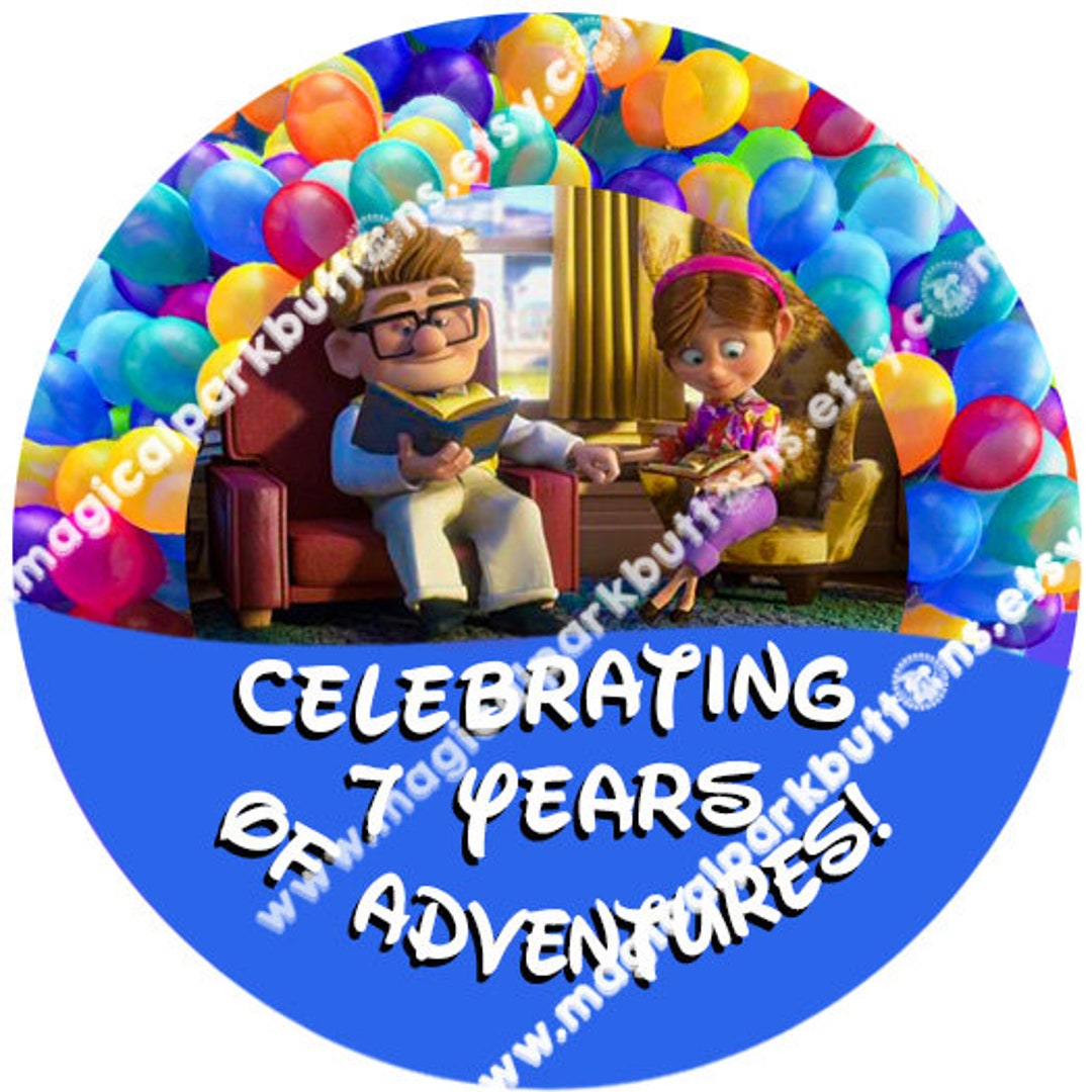 Up Anniversary Buttons-disney Anniversary Buttons-disney Park Buttons ...