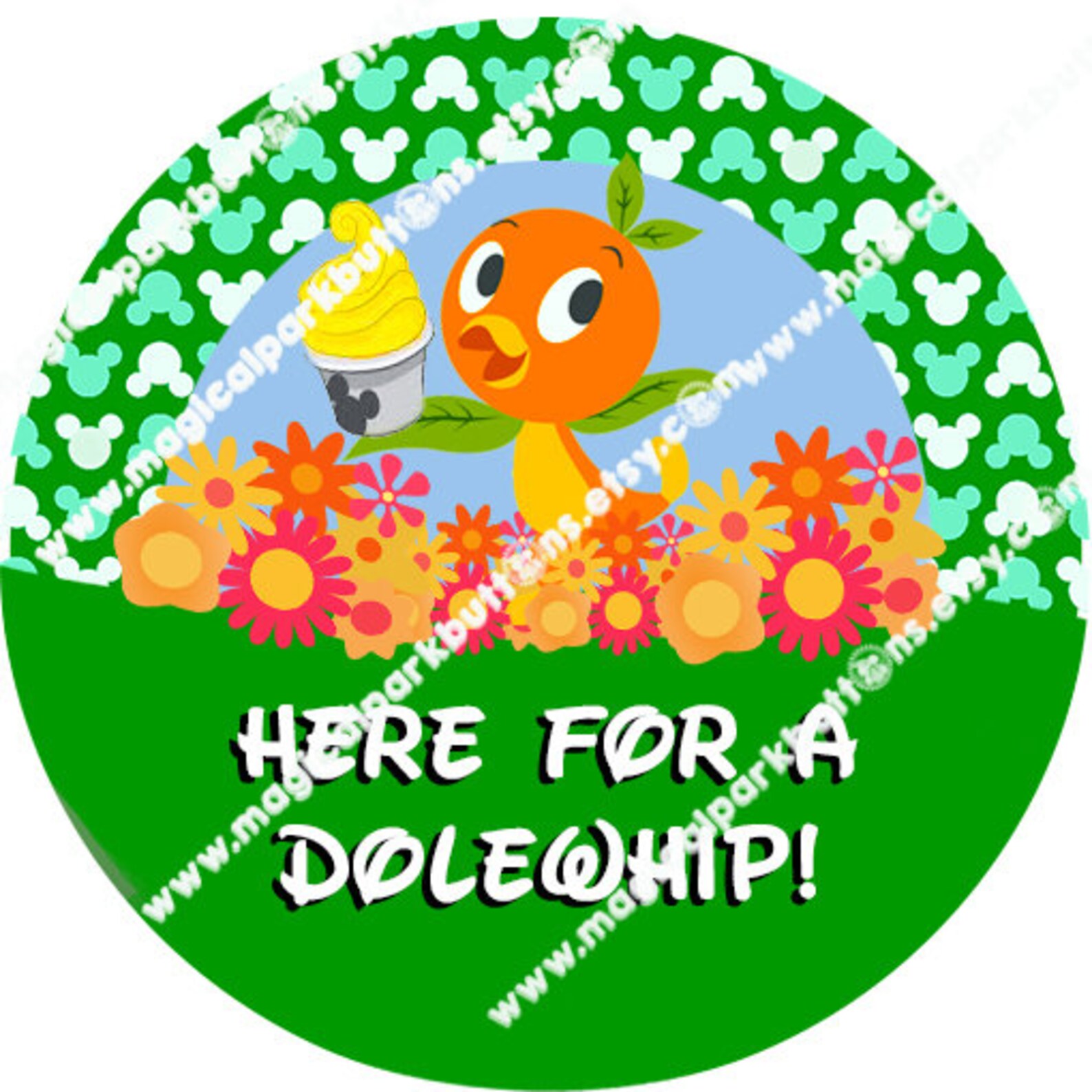 Disney Food Buttons-dole Whip Buttons-dole Whip Park | Etsy