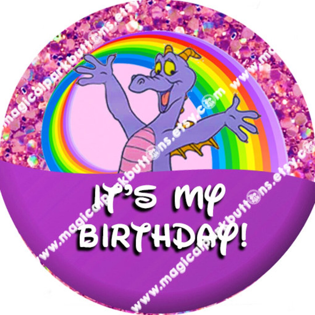 Figment Birthday Buttons- Figment Birthday Pins-disney Figment Buttons ...