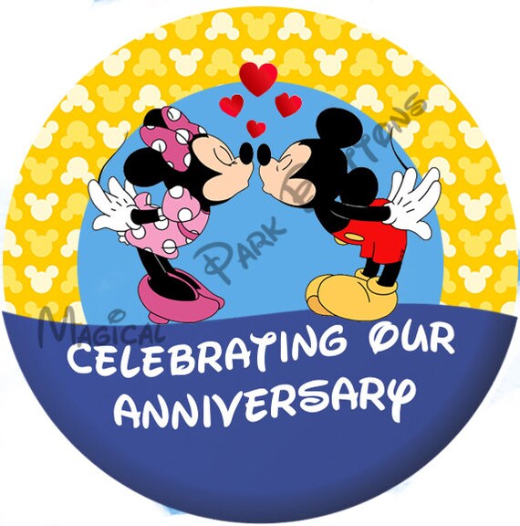 Disney Buttons Disney Anniversary Buttons Disney Anniversary | Etsy