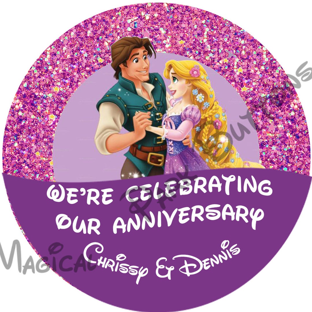 Tangled Anniversary Buttons Disney Park Buttons Rapunzel - Etsy