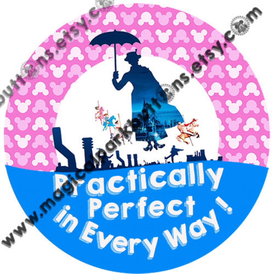Mary Poppins Buttons-mary Poppins Pins-disney Park Buttons - Etsy