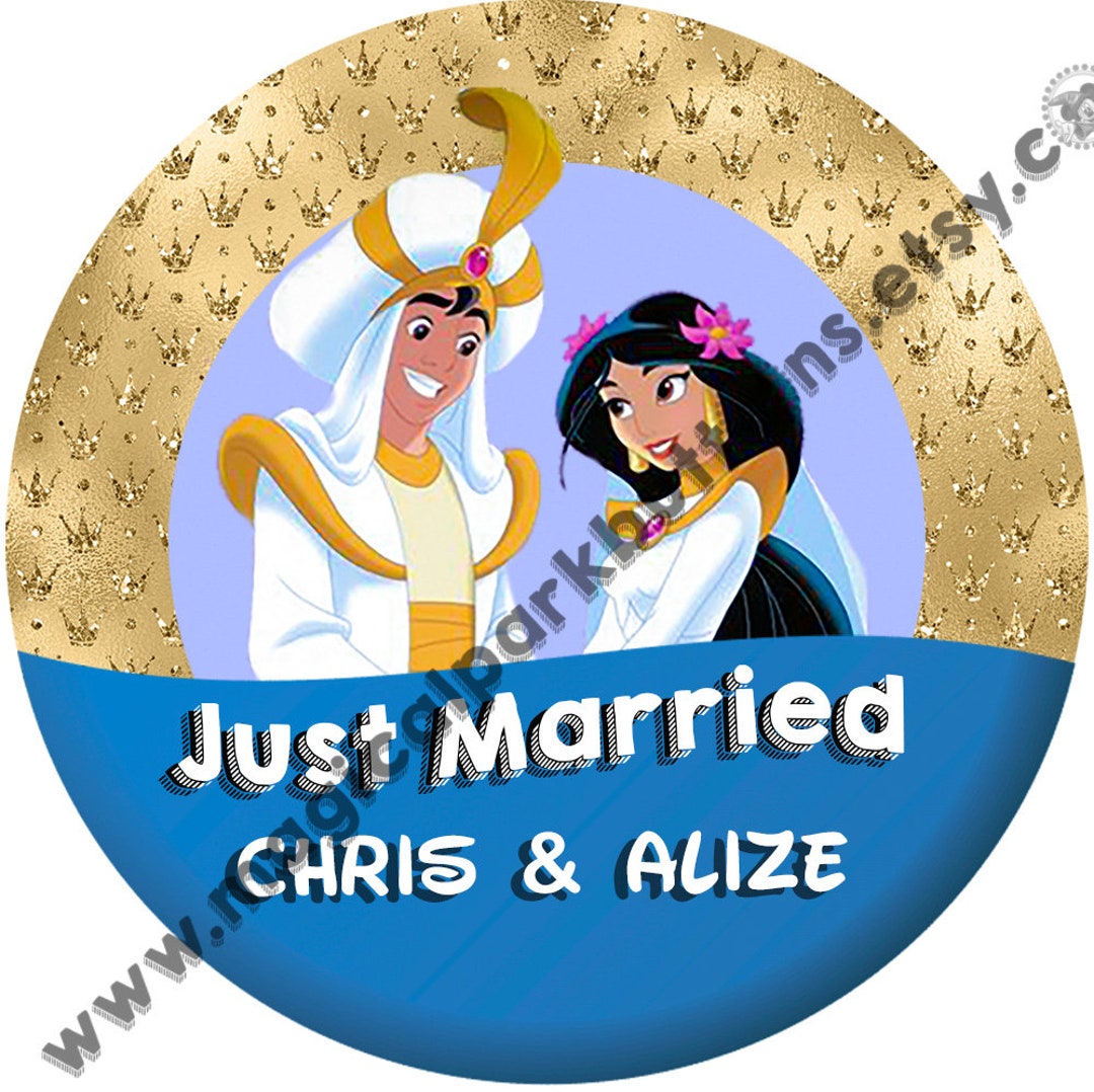 Disney Buttons-disney Pins-disney Just Married Pins-disney Just Married ...