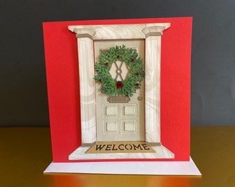 PRINTABLE Christmas Door Card Christmas Decor Holiday Decorations ...