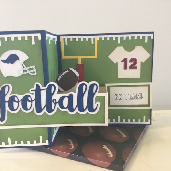 Football Pop up Card Svg - Etsy