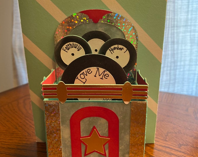 Jukebox Valentines Day 3D Pop up Box Card - Etsy
