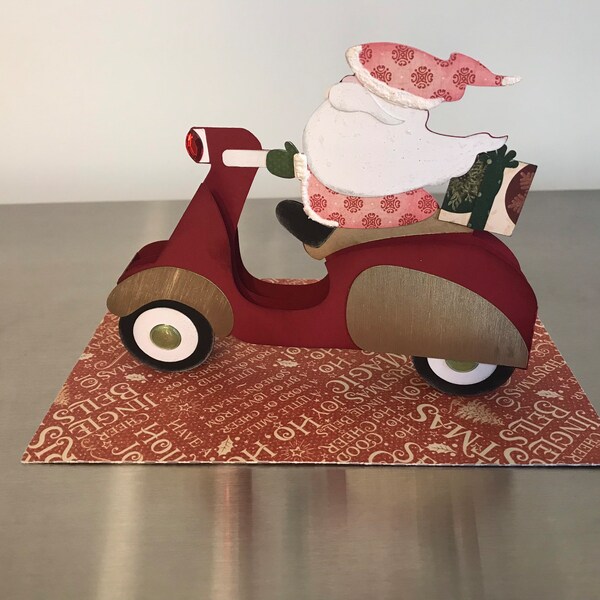Scooter Card Christmas - Etsy