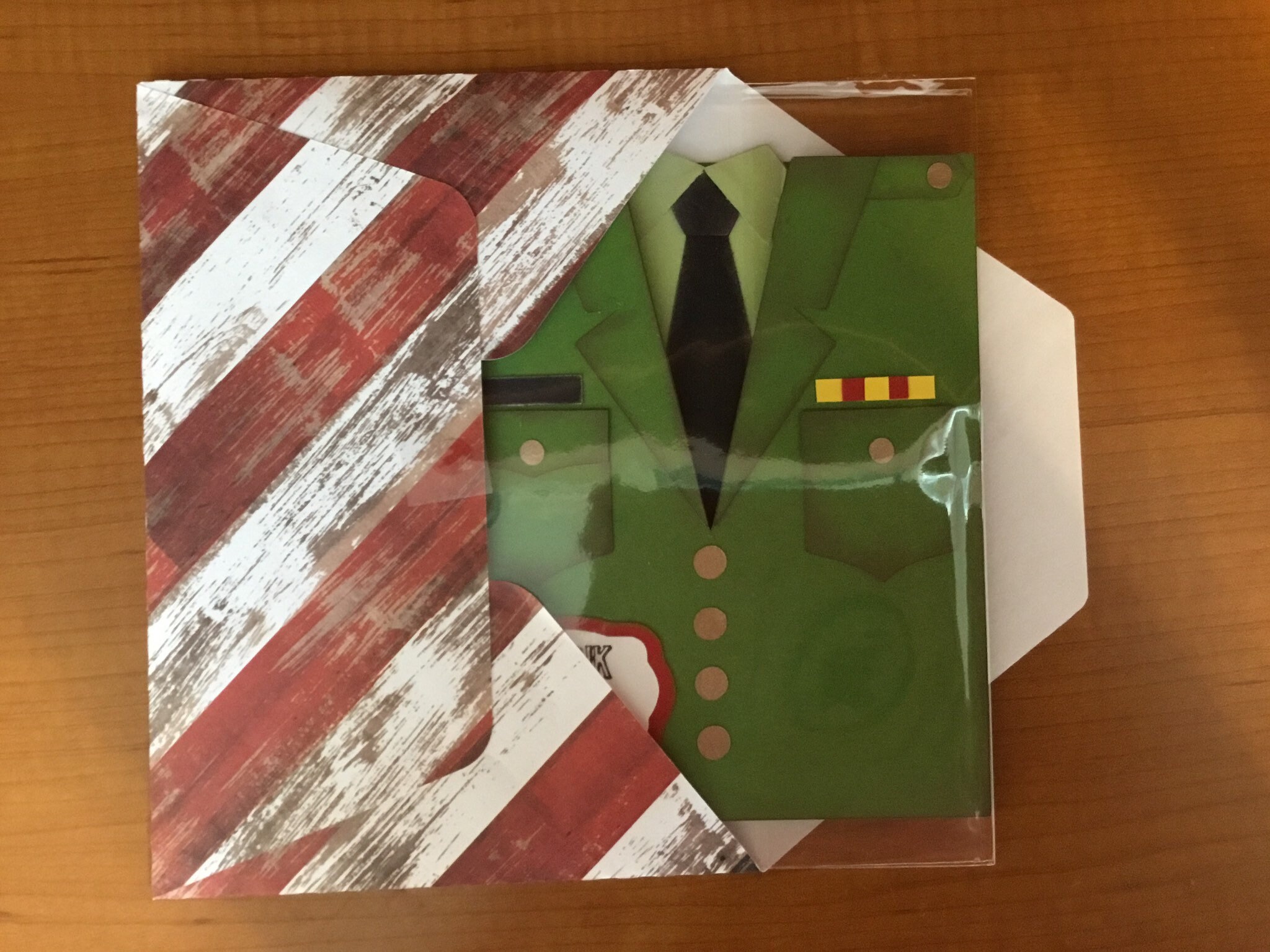 Veterans Day Army Thank You Card - Etsy