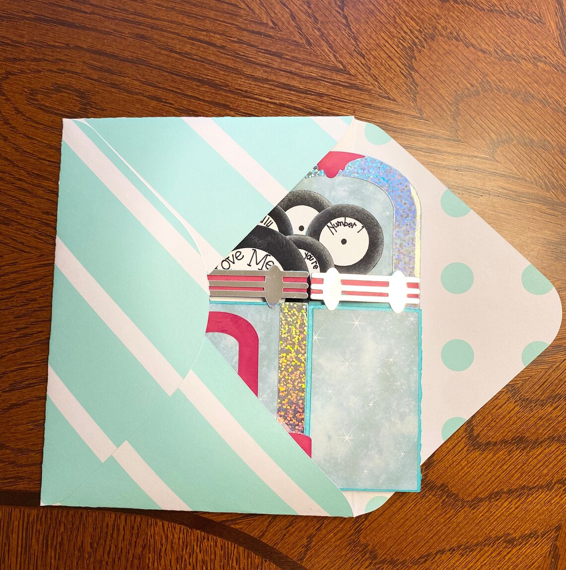 Jukebox Valentines Day 3D Pop up Box Card - Etsy