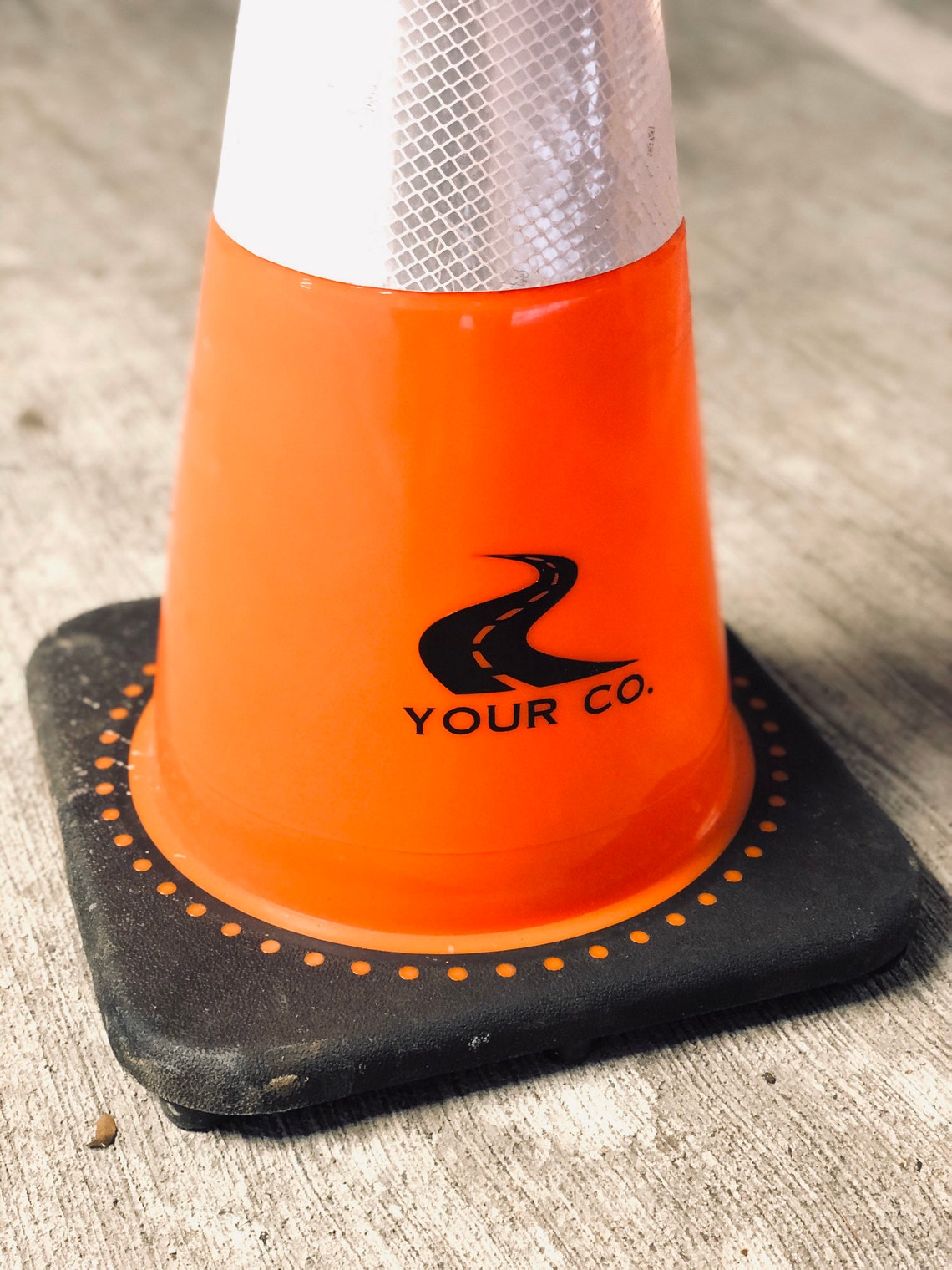 Traffic/safety Cone Company Tag Label Sticker Equipment - Etsy