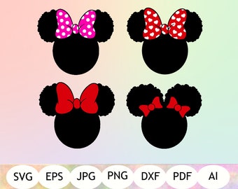 Afro minnie mouse | Etsy