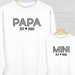 Dad and Son Matching Jumpers, Papa and Mini Matching Sweatshirts, Papa ...