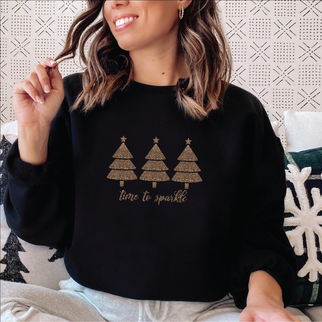 Christmas Jumper for Women, Ladies Christmas Jumper, Time to Sparkle ...