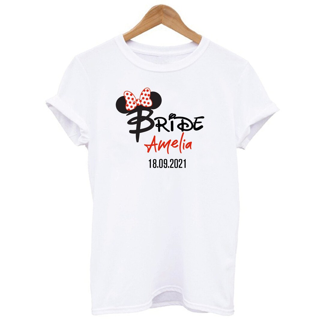 Personalisierte Disney Braut und Squad T-Shirts, Minnie Maus Braut und ...
